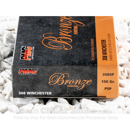 308 Winchester Ammo - PMC 150 Grain Pointed Soft Point - 200 Rounds