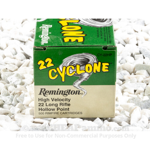 Remington Cyclone - 500 Rounds - 36 Grain Hollow Point - 22 Long Rifle
