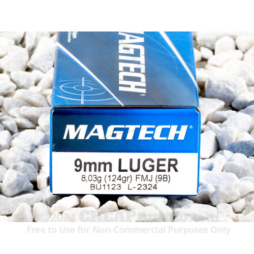 Magtech - 1000 Rounds - 124 Grain Full Metal Jacket - 9mm Luger