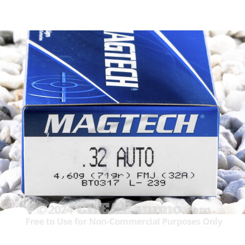 Magtech - 50 Rounds - 71 Grain Full Metal Jacket - 32 Auto