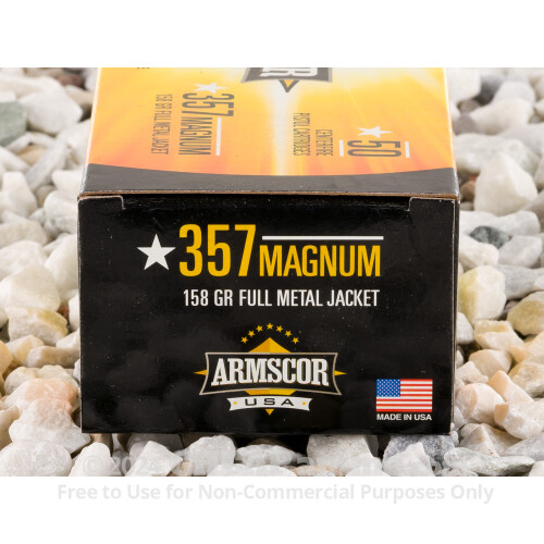Armscor 357 Magnum Ammo for Sale - 158 Grain Full Metal Jacket (FMJ ...